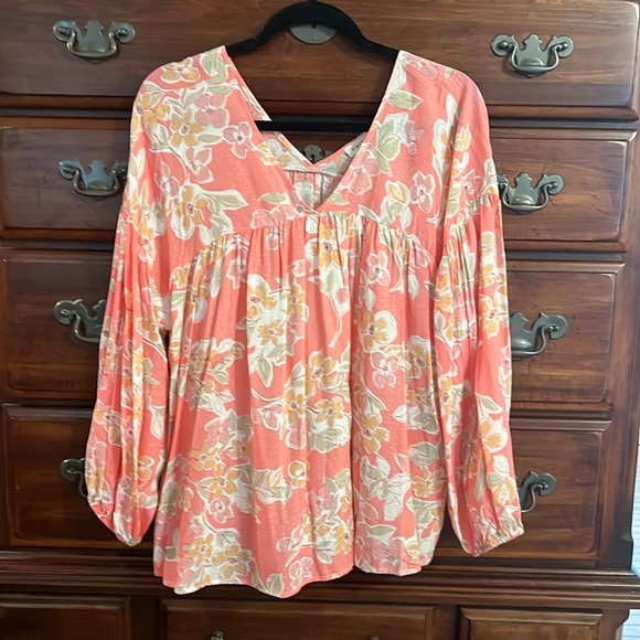 First Love | Tops | First Love Floral Peasant Blouse | Poshmark